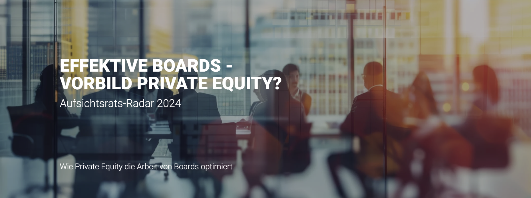 EFFEKTIVE BOARDS - VORBILD PRIVATE EQUITY?